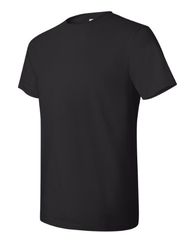 Hanes Men's Nano Premium Cotton T-Shirt (Pack of 2), Black, X-Large