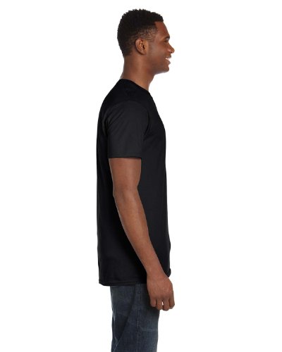 Hanes Men's Nano Premium Cotton T-Shirt (Pack of 2), Black, X-Large