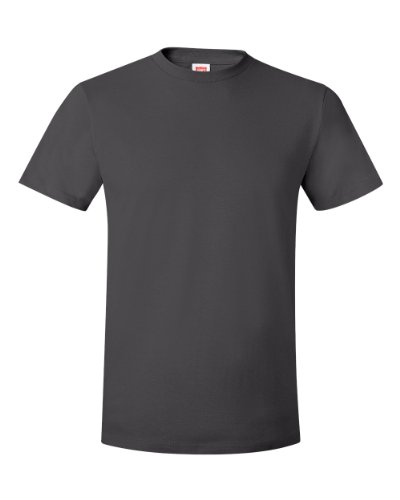 Hanes Men's Big and Tall Nano Premium Cotton T-Shirt (Pack of 2), Smoke Gray, 3X-Large