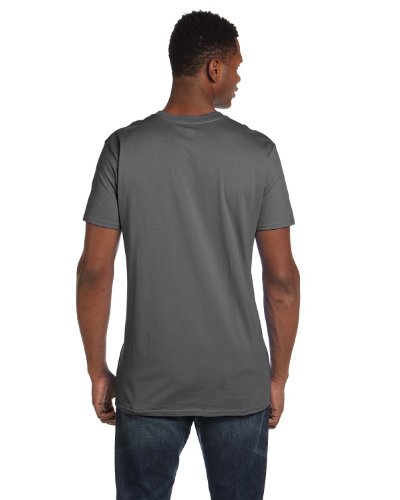 Hanes Men's Big and Tall Nano Premium Cotton T-Shirt (Pack of 2), Smoke Gray, 3X-Large