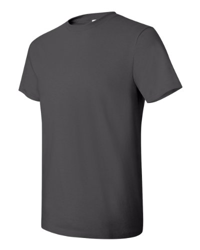 Hanes Men's Big and Tall Nano Premium Cotton T-Shirt (Pack of 2), Smoke Gray, 3X-Large