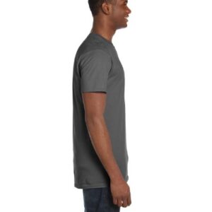 Hanes Men's Big and Tall Nano Premium Cotton T-Shirt (Pack of 2), Smoke Gray, 3X-Large