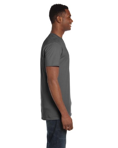 Hanes Men's Big and Tall Nano Premium Cotton T-Shirt (Pack of 2), Smoke Gray, 3X-Large