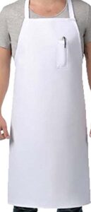 sunrise kitchen supply white apron with pocket on top (top pocket)