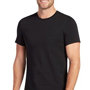 Jockey Men's T-Shirts Slim Fit Cotton Stretch Crew Neck T-Shirt - 2 Pack, Black, XL