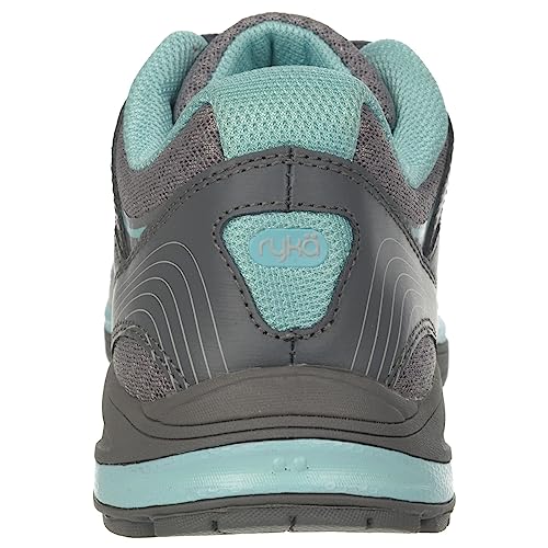 Ryka womens Sky Walking Shoe, Frost Grey/Aqua Sky/Iron Grey, 8.5 Wide US