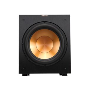 Klipsch R-12SW Powerful Deep Bass Front Firing 12" Copper-Spun Driver 400W Digital Power Subwoofer 14" X 18.5" X 16"