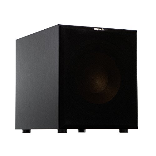 Klipsch R-12SW Powerful Deep Bass Front Firing 12" Copper-Spun Driver 400W Digital Power Subwoofer 14" X 18.5" X 16"