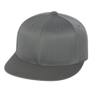 Flexfit Premium Flatbill Cap – Fitted 6210 - Large/X-Large (Dark Gray)