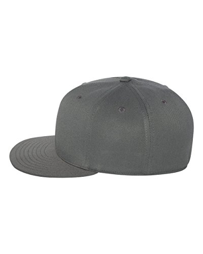 Flexfit Premium Flatbill Cap – Fitted 6210 - Large/X-Large (Dark Gray)