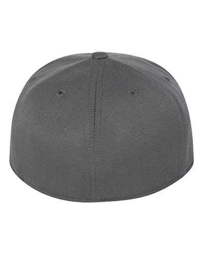 Flexfit Premium Flatbill Cap – Fitted 6210 - Large/X-Large (Dark Gray)