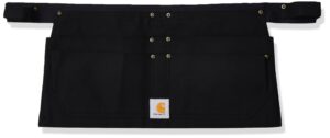 carhartt mens firm duck waist work utility aprons, black, medium us