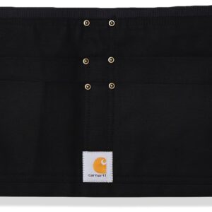 Carhartt mens Firm Duck Waist work utility aprons, Black, Medium US