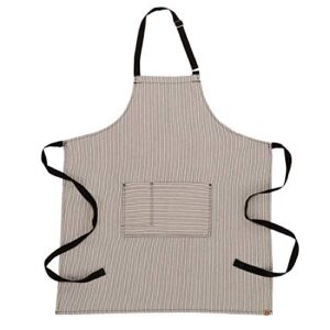 Chef Works Unisex Portland Bib Apron, Black, One Size