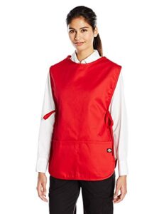 dickies chef cobbler apron, red, one size