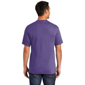 Port & Company Men's 50/50 Cotton/Poly T Shirt L Purple