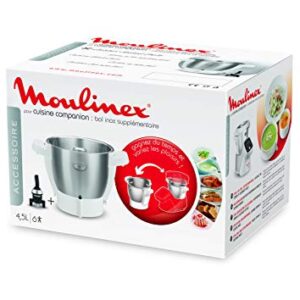 Moulinex Cuisine Companion XF380E11 4.5L Large Capacity Robot Bowl for 6 Person (Only Fits: Cuisine I-Companion & Companion HF800A13 & HF900110)