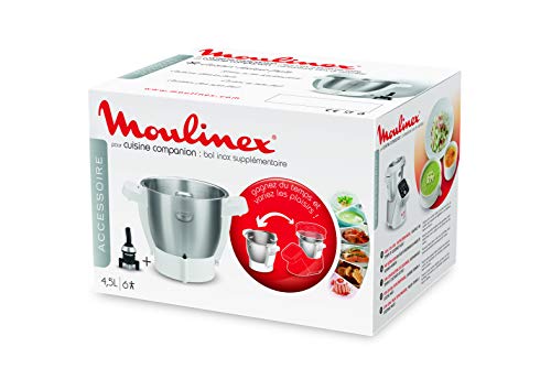 Moulinex Cuisine Companion XF380E11 4.5L Large Capacity Robot Bowl for 6 Person (Only Fits: Cuisine I-Companion & Companion HF800A13 & HF900110)