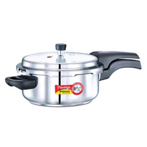 prestige prda3 prestige 3l alpha deluxe induction base stainless steel pressure cooker, 3.0-liter