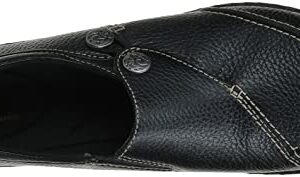 Clarks Women's Ashland Lane Q Slip-On Loafer, Black, 9 M US