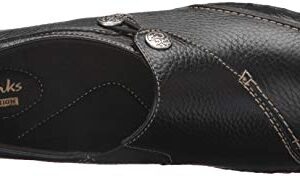 Clarks Women's Ashland Lane Q Slip-On Loafer, Black, 9 M US