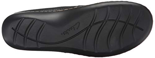 Clarks Women's Ashland Lane Q Slip-On Loafer, Black, 9 M US