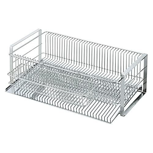 下村企販 Shimomura Kihan 35728 Tsubamesanjo Dish Rack, Slim, Vertical Storage, Made in Japan, Stainless Steel, Chopsticks Rest Included