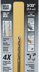 DEWALT DWA1206 3/32" Pilot Point Industrial Cobalt Alloy Steel Drill Bit