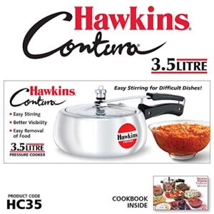 Hawkins HC35 Contura 3.5-Liter Pressure Cooker, Small, Aluminum