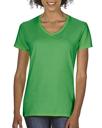 Gildan Women's Softstyle V-Neck T-Shirt - X-Large - Irish Green