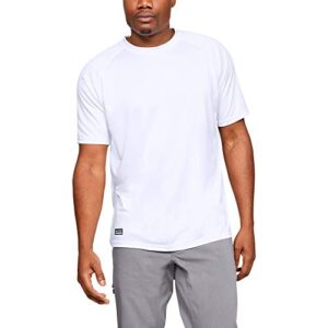 under armour mens tactical tech t-shirt , white (101)/white , medium