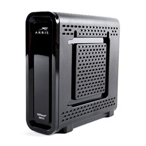 arris surfboard sb6121 4x4 docsis 3.0 cable modem (renewed)-black