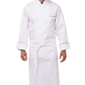 Chef Works Unisex Tapered Apron, White, One Size