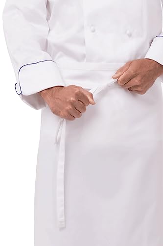 Chef Works Unisex Tapered Apron, White, One Size