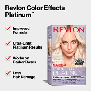 Revlon Permanent Hair Color, Permanent Hair Dye, Color Effects Highlighting Kit, Ammonia Free & Paraben Free, 60 Platinum, 8 Oz, (Pack of 1)