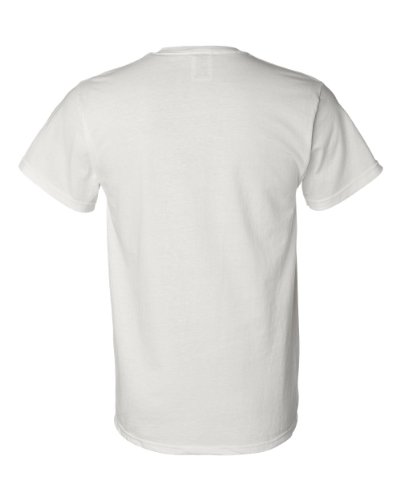 Fruit of the Loom 5 oz. 100% Heavy Cotton HD Pocket T-Shirt (3931P) White, XL