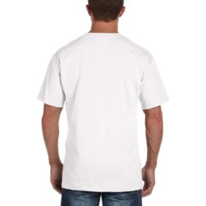 Fruit of the Loom 5 oz. 100% Heavy Cotton HD Pocket T-Shirt (3931P) White, XL