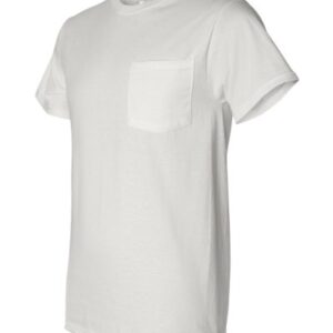 Fruit of the Loom 5 oz. 100% Heavy Cotton HD Pocket T-Shirt (3931P) White, XL