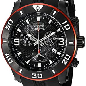 Invicta Men's 19825 Pro Diver Analog Display Swiss Quartz Black Watch