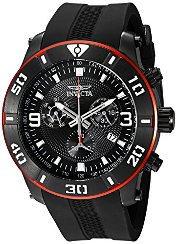 Invicta Men's 19825 Pro Diver Analog Display Swiss Quartz Black Watch