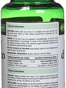 Nature's Bounty Oil of Oregano 1500 mg 90 Liquid Softgels (Packaging May Vary)