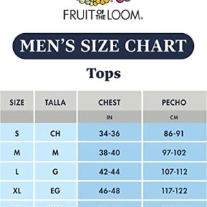 Fruit of the Loom Men's Tag-Free Cotton Undershirts, Regular-Crew-4 Pack White, Small