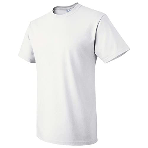 Fruit of the Loom Men's Tag-Free Cotton Undershirts, Regular-Crew-4 Pack White, Small