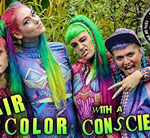 MANIC PANIC Siren’s Song Hair Color - Amplified - Semi Permanent Hair Dye - Neon Blue Green Color - Glows in Blacklight - Vegan, PPD & Ammonia Free - For Coloring Hair on Women & Men