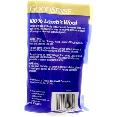 GoodSense Lambs Wool Padding, 3/8 oz Bag - 1/Each