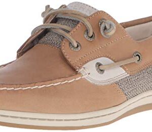 Sperry Womens Songfish Boat Shoe, Linen Oat, 9