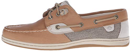 Sperry Womens Songfish Boat Shoe, Linen Oat, 9