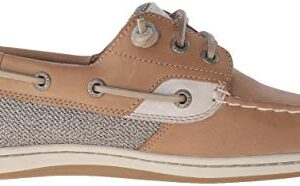 Sperry Womens Songfish Boat Shoe, Linen Oat, 9