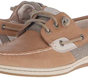 Sperry Womens Songfish Boat Shoe, Linen Oat, 9