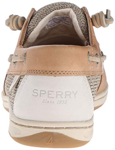 Sperry Womens Songfish Boat Shoe, Linen Oat, 9